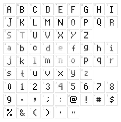 Dot Matrix Font Vectordad