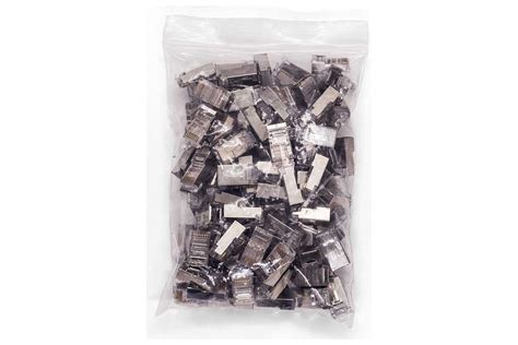 Коннектор Filum Rj 45 5e кат 8p8c экран 30 мкм универсальный для одножильного и