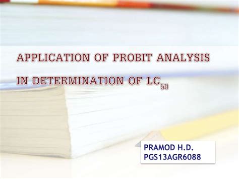 Probit Analysis Pptx