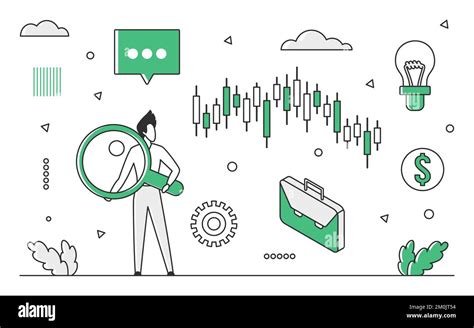 Market Analysis Research Data Analytics Graph Business Statistics Vector Monocolor