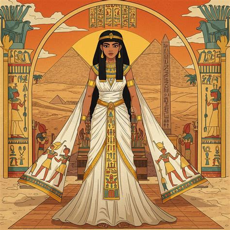 Egyptian White Dress