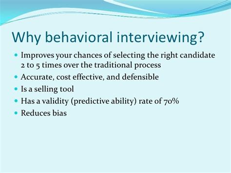 Behavioral Interviewing