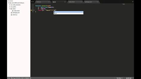 Intro To Javascript Convert Minutes To Hours Youtube