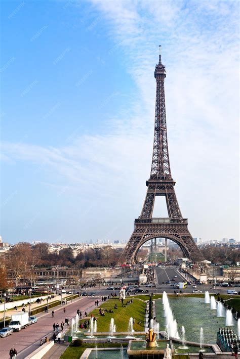 Premium Photo Panoramic View Of Eiffel Tower In Paris