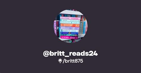 Britt Reads24 Instagram Tiktok Linktree