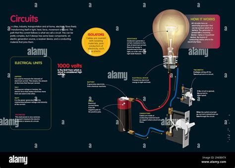 Infographic About Electric Circuits Their Components And Functioning