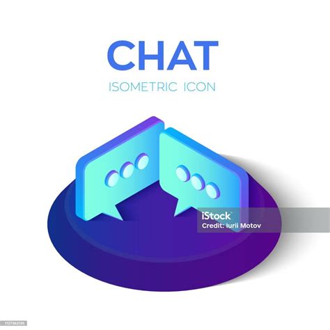 채팅 아이콘입니다 3 차원 Isometric 채팅 기호입니다 만든 모바일 웹 장식 인쇄 제품 응용 프로그램 웹 디자인 배너 및 프레 젠 테이 션에 대 한 완벽 한입니다 벡터