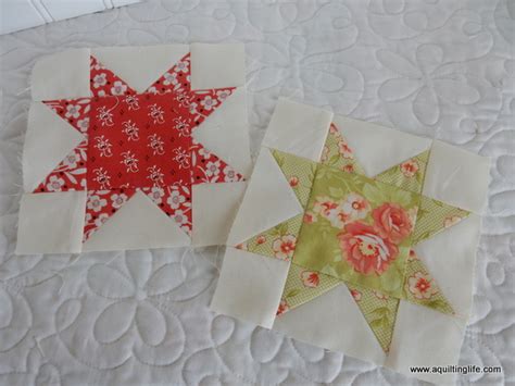 Summer Patchwork Sampler Star Block A Quilting Life
