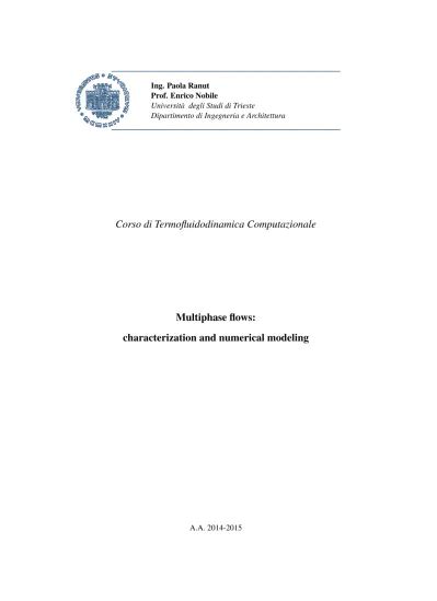 Volume Of Fluid Vof Model Eulerian And Lagrangian