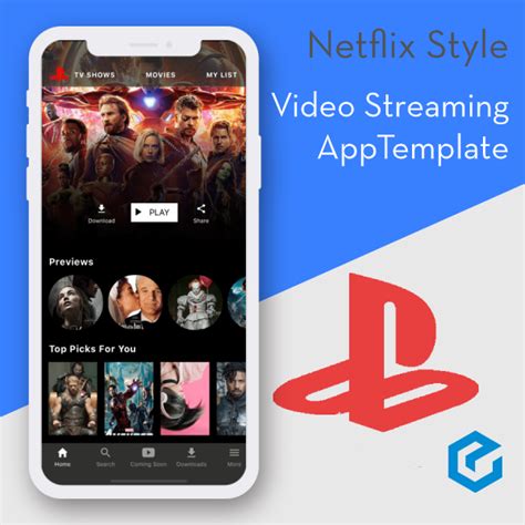 React Native Video Streaming App Template Netflix Clone Enappd Ionic React Native