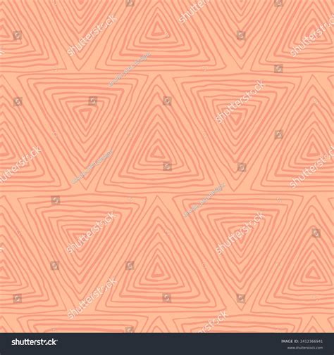 Seamless Peach Fuzz Texture Concentric Freehand Stock Vector Royalty