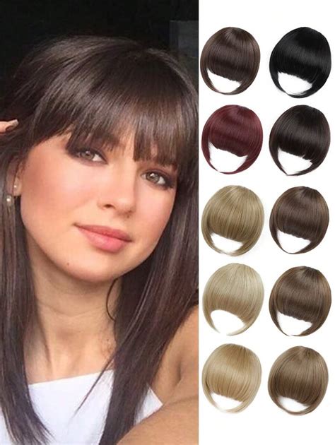 Clip In Bangs French Bangs In Hair Pieces Fake Bangs Hair Clip Easy