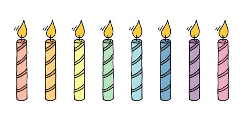 Happy Birthday Candles Clipart