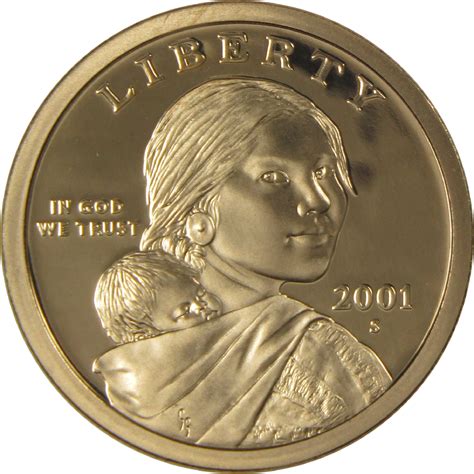 2001 S Sacagawea Native American Dollar Choice Proof 1 Coin