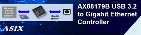 Asix Unveils Ax88179b Instantly Experience Driverless Usb Ethernet Connectivity Ecount