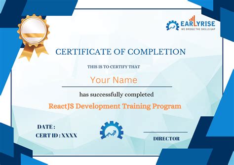react js certification training course earlyrise
