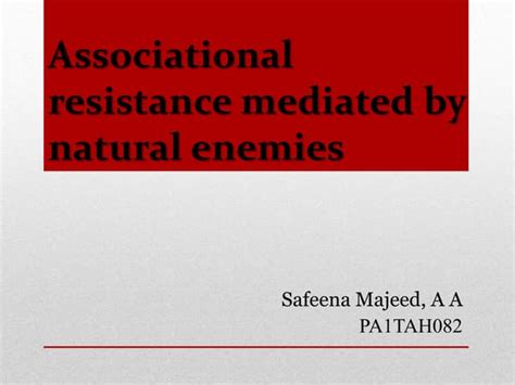 Associational Resistance Pptx