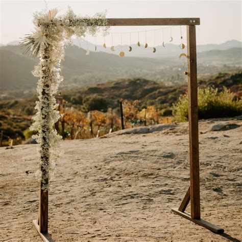 San Diego Ceremony Arch Rental Simple Wood Ceremony Arch