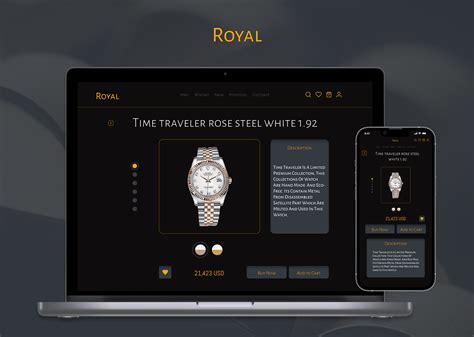Royal Responsive Web Design Ux Ui Behance