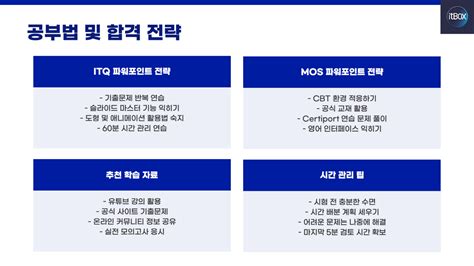 Itq Vs Mos 파워포인트 자격증 종류와 차이점 비교