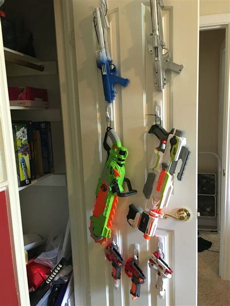 Nerf Gun Cabinet Idea Nerf Storage Ideas A Girl And A Glue Gun