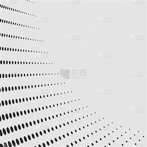 白色背景上的半色调点。矢量图
