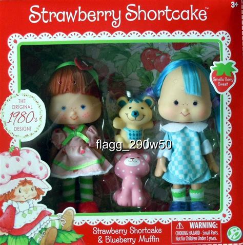 Strawberry Shortcake 1980s Classic Strawberry Shortcake And Blueberry