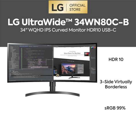 Jual Lg Ultrawide Wn C B Wqhd Ips Curved Monitor Hdr Usb C Di Seller Lg Monitor Official