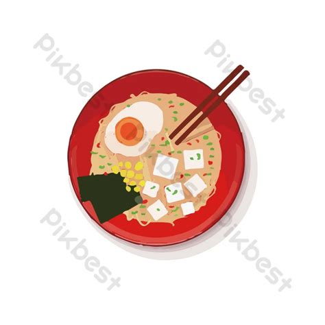 만화 미식가 해초 파스타 일러스트 Png Ai 무료 다운로드 Pikbest