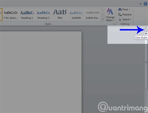 How To Display Ruler Ruler Bar In Micorosoft Word 2010 Word