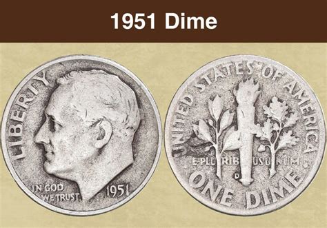 1951 Dime Value Price Chart Error List History And Varieties