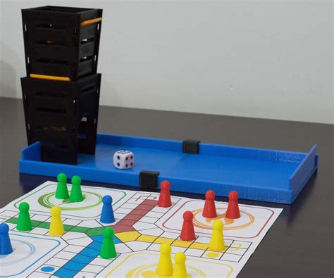 3d printed ludo set with box and dice tower 8 steps with pictures instructables