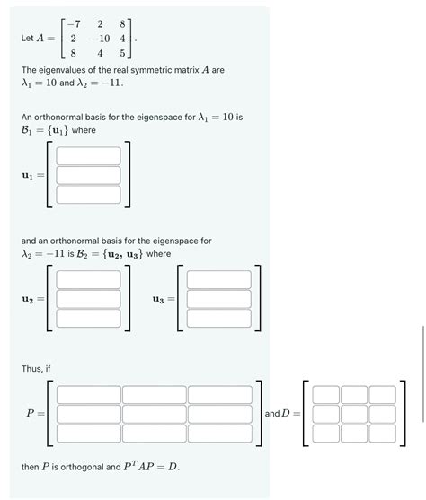 Solved Let A 7282 104845 The Eigenvalues Of The Real