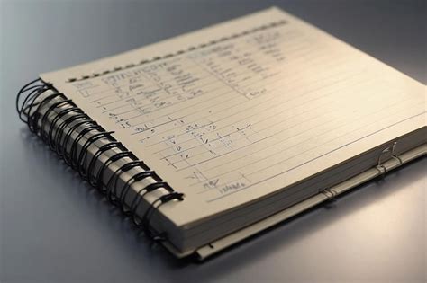 Notebook With Dividers Premium Ai Generated Image