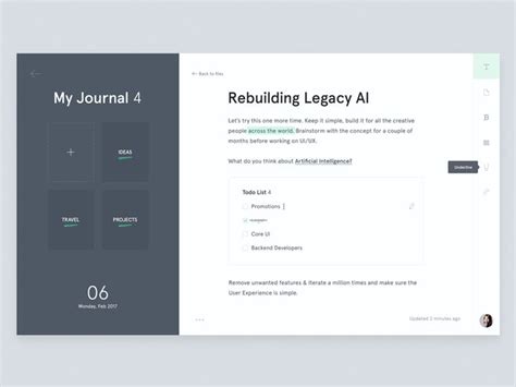 Krt Journal Screen Portfolio Web Design App Design Inspiration
