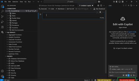 Using The Sql Notebook