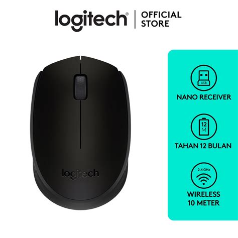 Review Tentang Logitech B170 Mouse Wireless Untuk Windows Mac Linux
