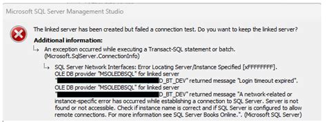 Linked Server Not Connecting To Sql Server 2022 Database Database