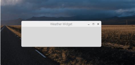 How To Create A GUI Weather Widget For Raspberry Pi With A Weather API