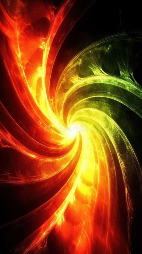 A Vibrant Swirl Of Colors Creating A Dynamic Abstract Design Stock Illustration Illustration