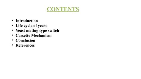 Yeast Mating Types Unraveling The Secrets Of Sexual Reproduction In