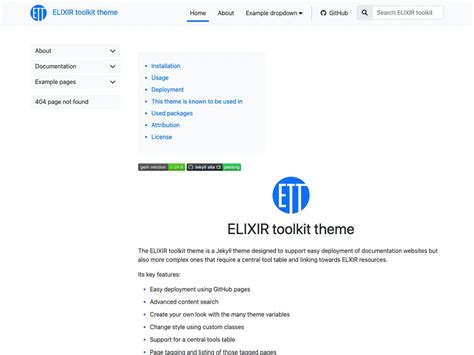 Elixir Toolkit Theme By Elixir Belgium A Jekyll Template Built At