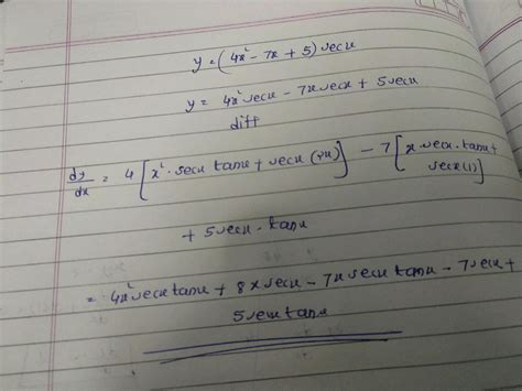 18 differentiate the following w r t x left 4 x { 2 } 7