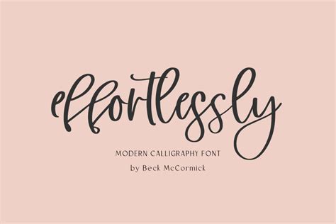 Accessory Script Beck Mccormick Font Designer