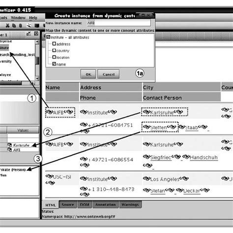 a screen shot of the deep annotation system with ontomat annotizer