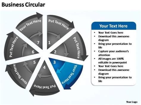 PowerPoint Process Teamwork Business Circular Ppt Design