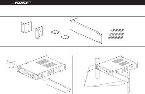 Bedienungsanleitung Bose Rack Mount Kit 2 Seiten
