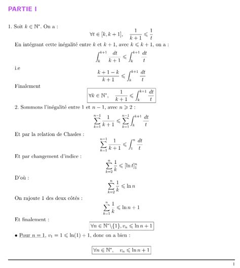 Exercice Dapplication Suite Récurrente Classique Myprepa