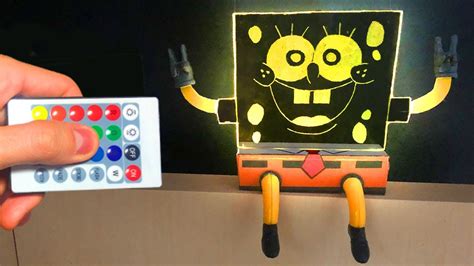 Diy Miracle Led Lamp With Spongebob Visual Effect Youtube