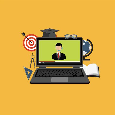 Education Training On Line Tutorial E Learning Concept Laptop With